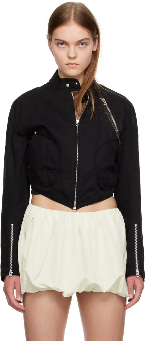 Open YY Black Biker Jacket